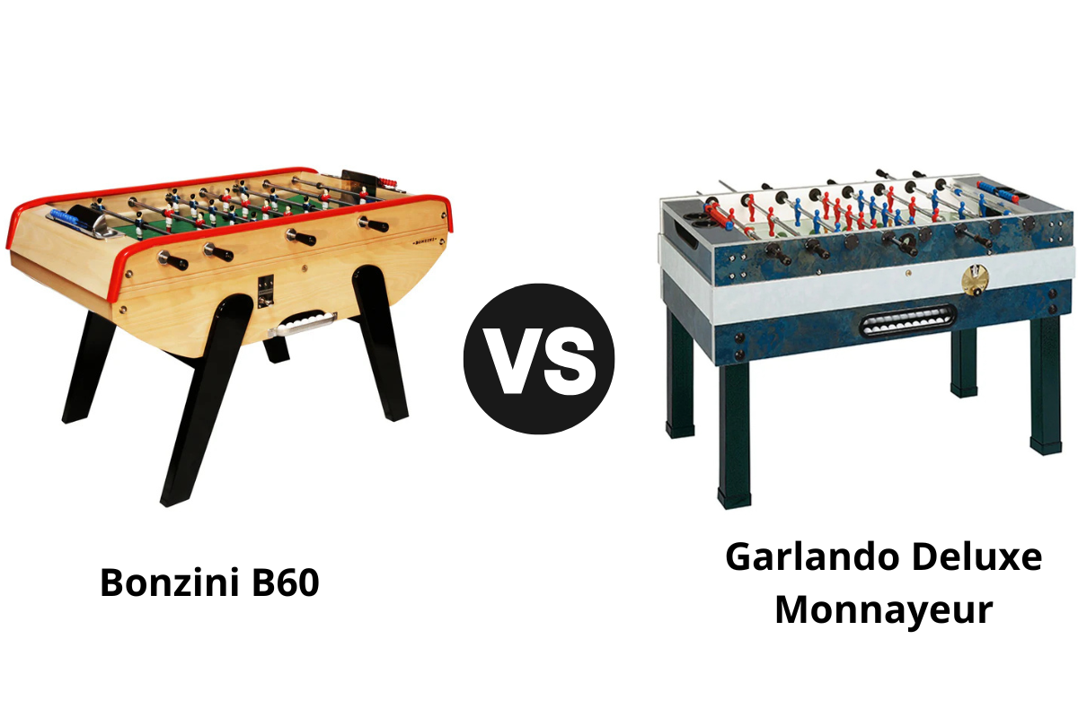 Bonzini B60 vs Garlando Deluxe Monnayeur : comparatif – M BABYFOOT